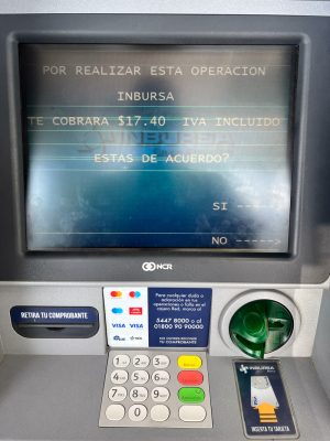 Using The Atm In Mexico Banks Fees Exchange Rates Safety